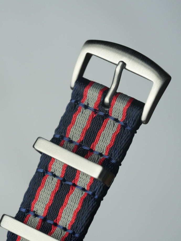 Omega X Swatch Earthphase MoonSwatch Strap: Premium NATO - Navy & Grey ...