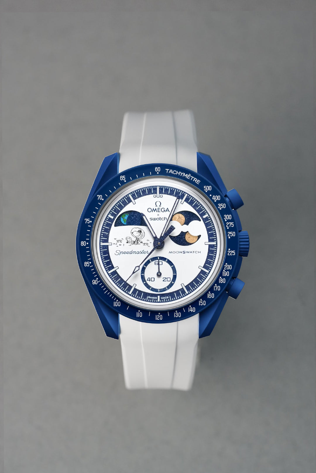 Rubber Curved Strap for Mission To EarthPhase MoonShine Gold – White ...