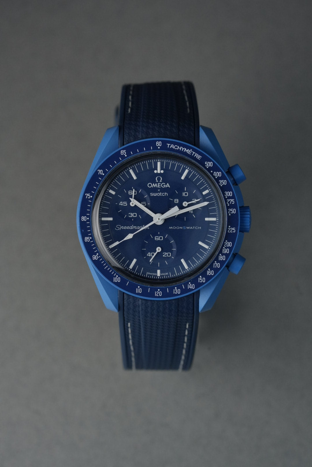 Rubber Curved Strap for Omega x Swatch MoonSwatch – Mission to Neptune ...