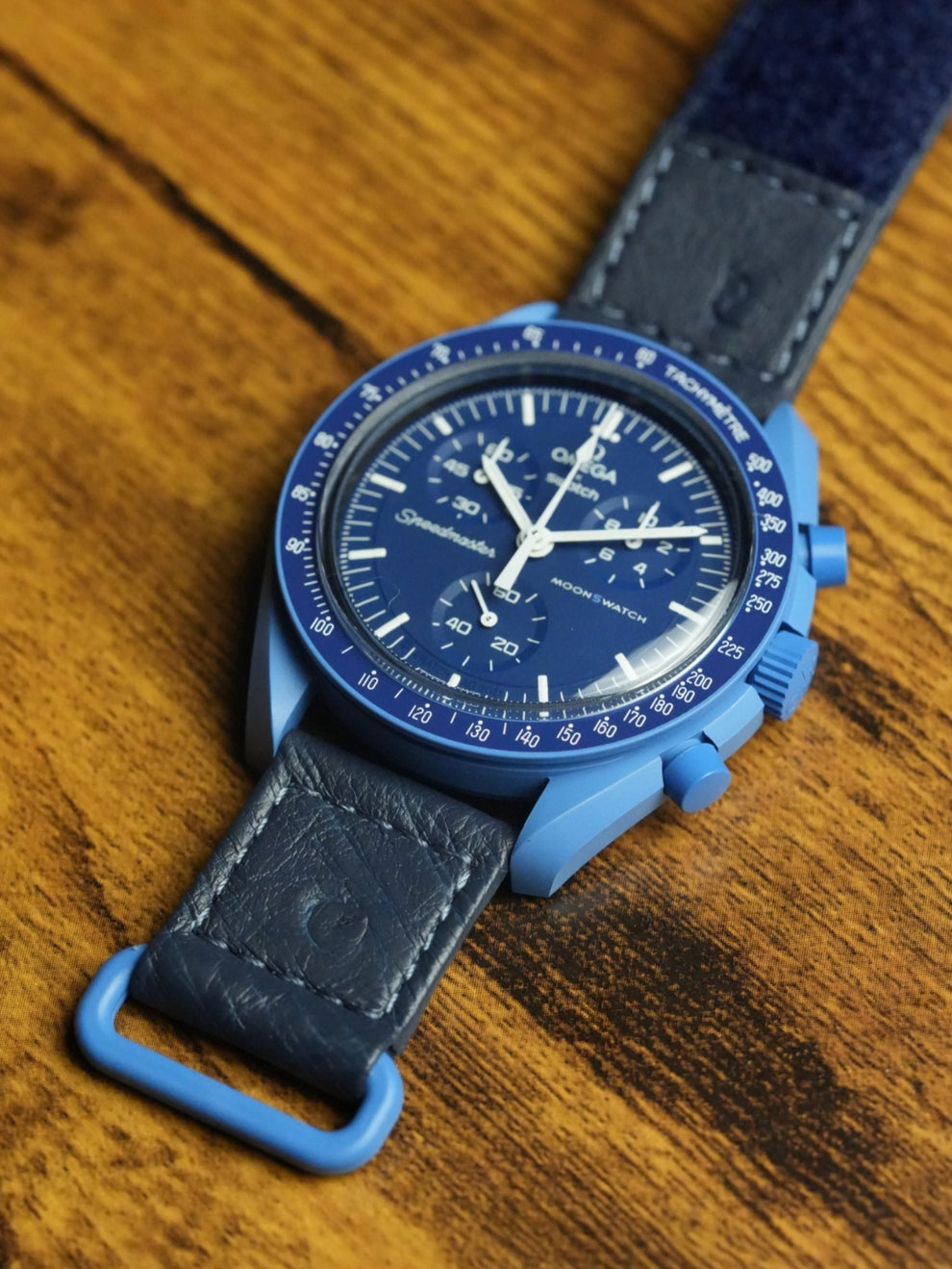 Omega X Swatch MoonSwatch Collection: Ostrich Neptune – MGB WATCHES