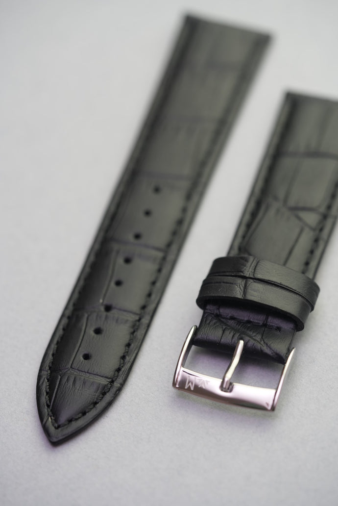 Alligator Embossed Leather Strap for Swatch x Omega MoonSwatch – MGB ...