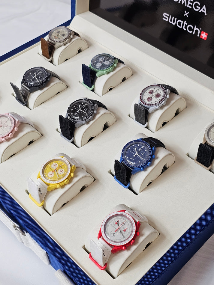Omega X Swatch MoonSwatch Flight Case: All 11 MoonSwatches – MGB WATCHES